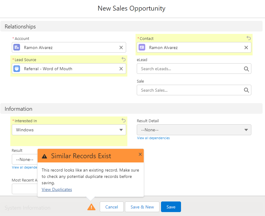 Create and Activate Matching Rules and Duplication Rules – Lightning Platform