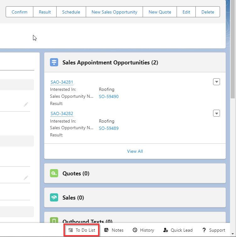 Working with Sales Appointment Activities – Lightning Platform