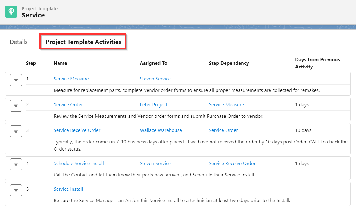 Creating Project Templates and Step Dependency settings – Lightning ...