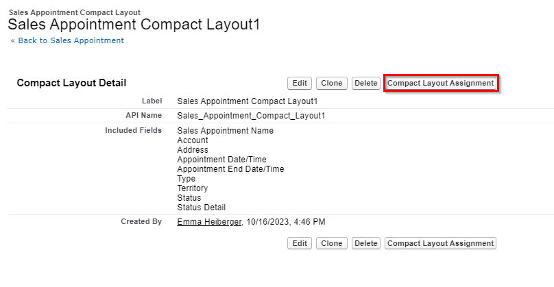 Customize Compact Layout – Lightning Platform