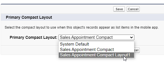 Customize Compact Layout – Lightning Platform