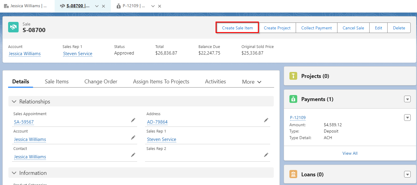 Change Orders – Lightning Platform