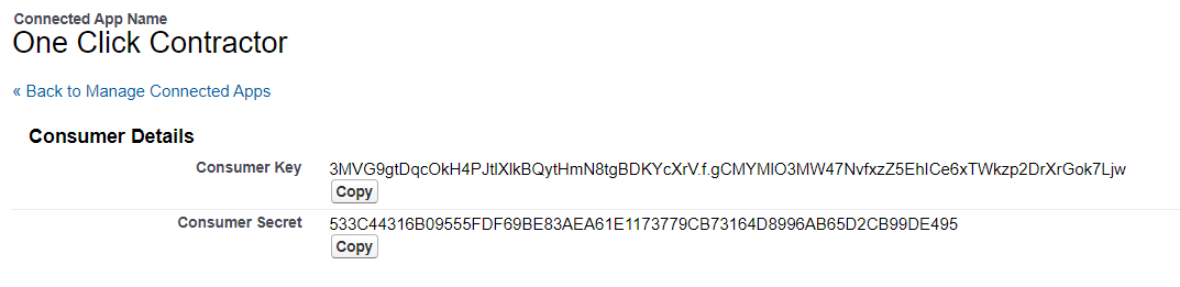 One Click Contractor Integration Setup Guide – Lightning Platform