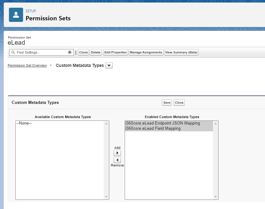 Setup eLead Endpoint – Lightning Platform