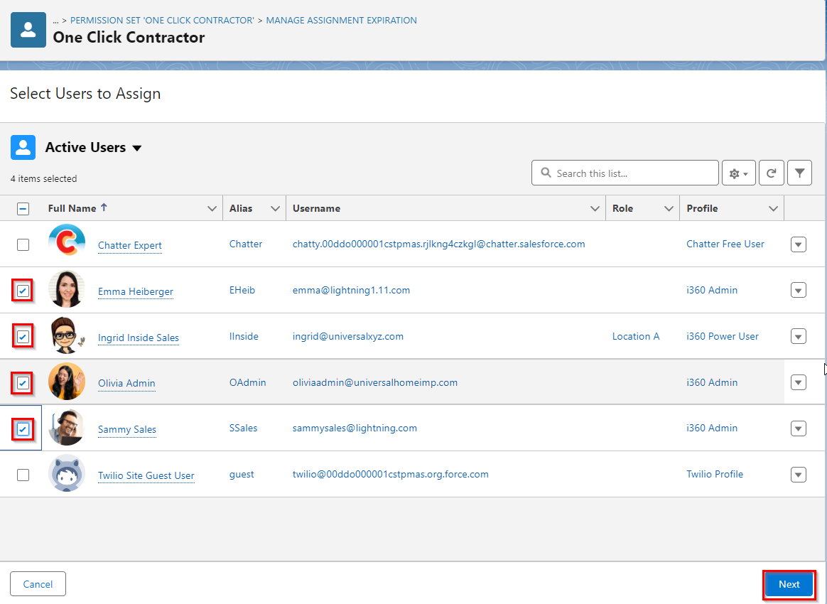 One Click Contractor Integration Setup Guide – Lightning Platform