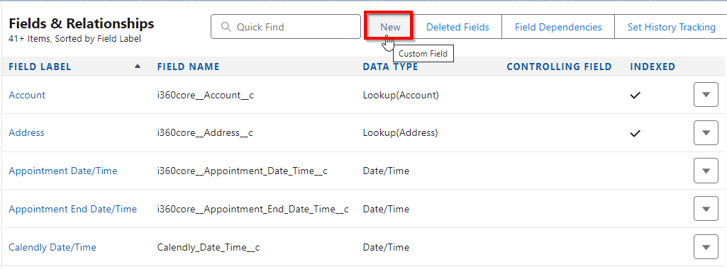 eLead Field Mapping – Lightning Platform