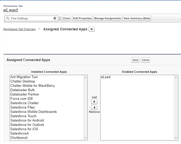 Setup eLead Endpoint – Lightning Platform