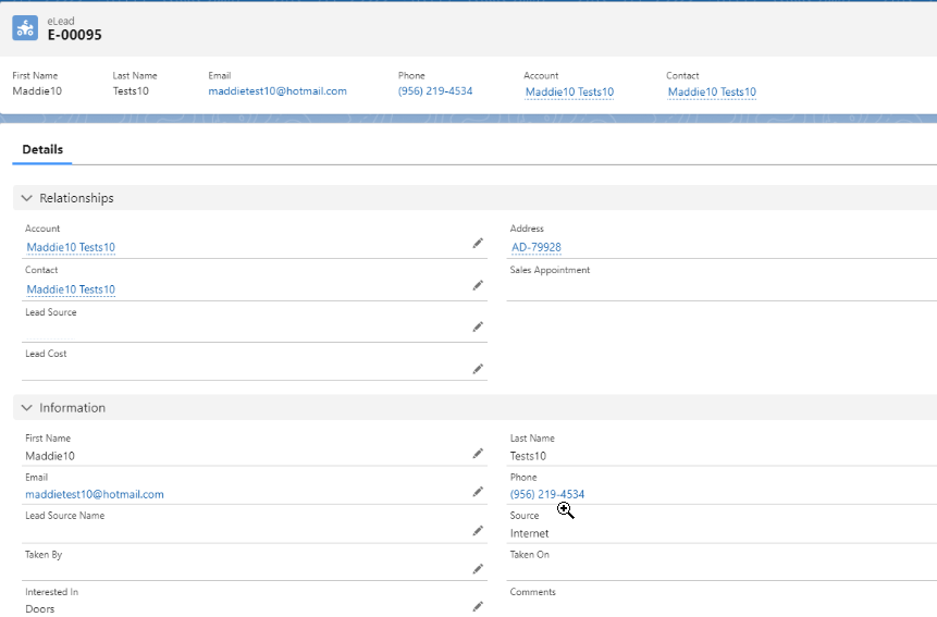 Setup eLead Endpoint – Lightning Platform