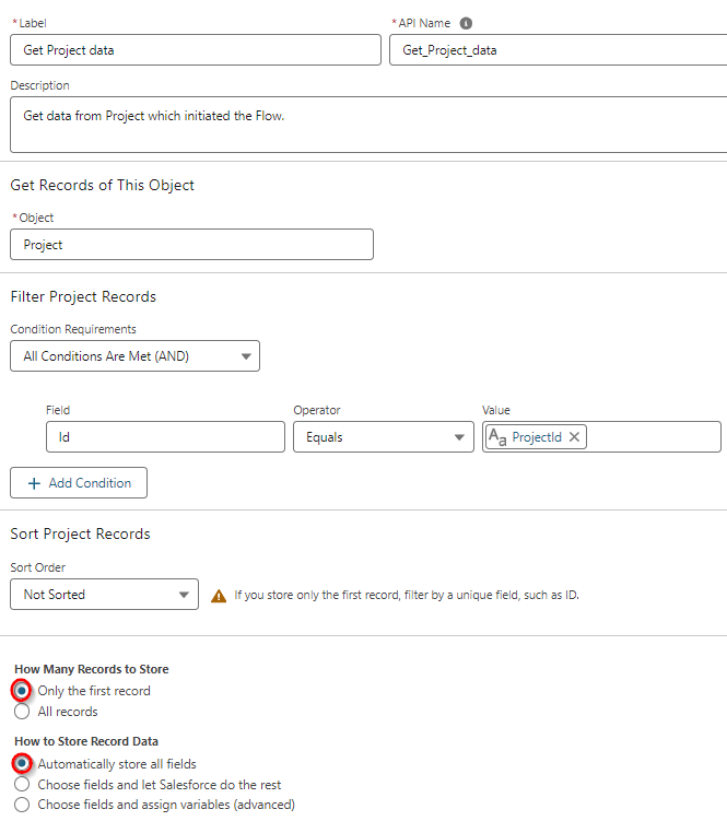 Create a Custom Screen Flow to populate specific Fields – Lightning Platform